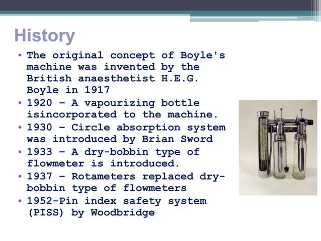 The basic anaesthesia machine | PPTX