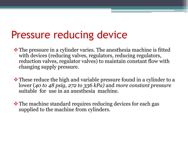 The basic anaesthesia machine | PPTX