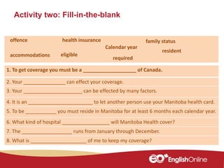 Know your mb health card mb | PPTX | Health Insurance | Insurance