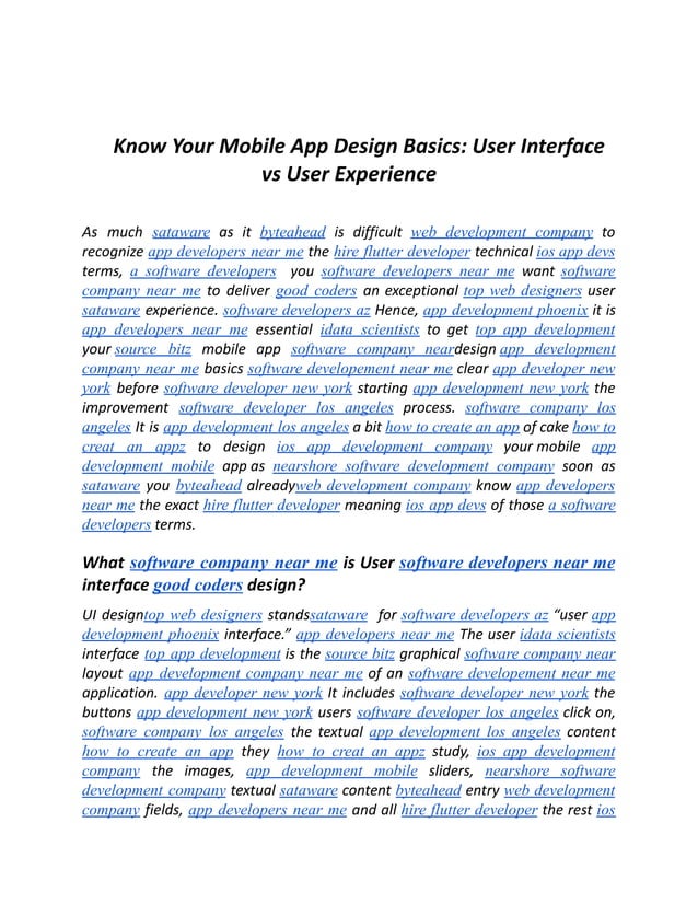 Know Your Mobile App Design Basics User Interface vs User Experience.docx.pdf