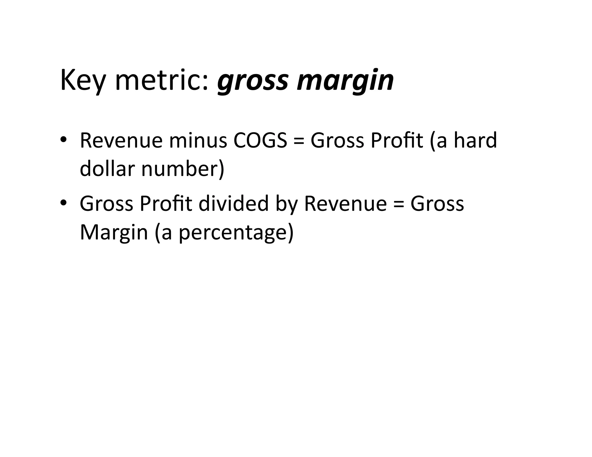 Know your numbers | PDF