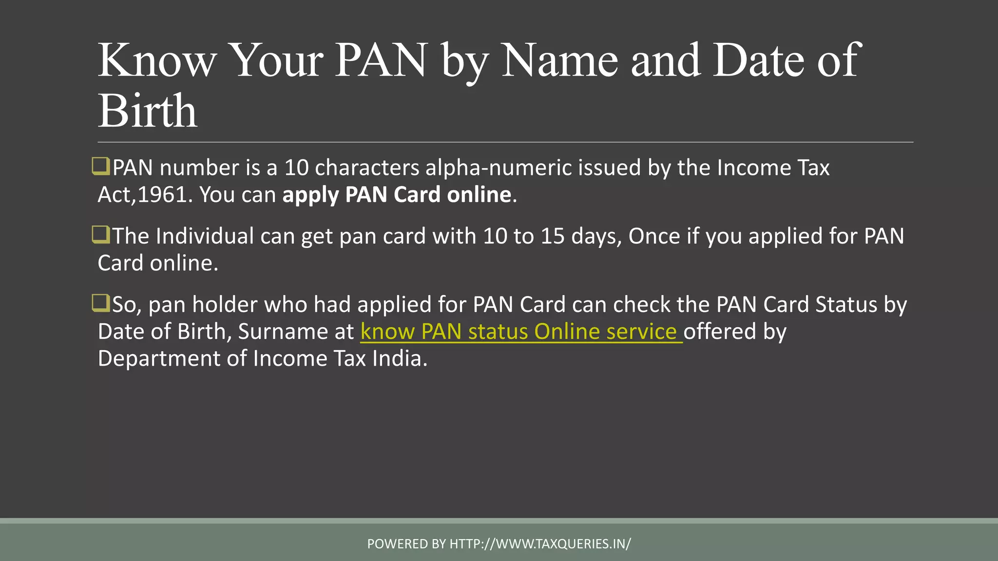 Know your pan | PPT