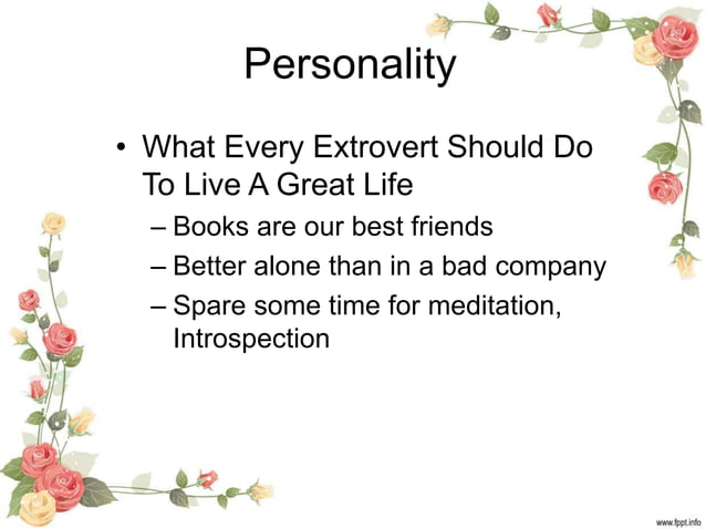 Know your personality and inner potential | PPTX