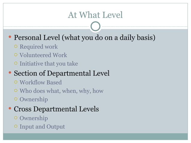 Know Your Process | PPT