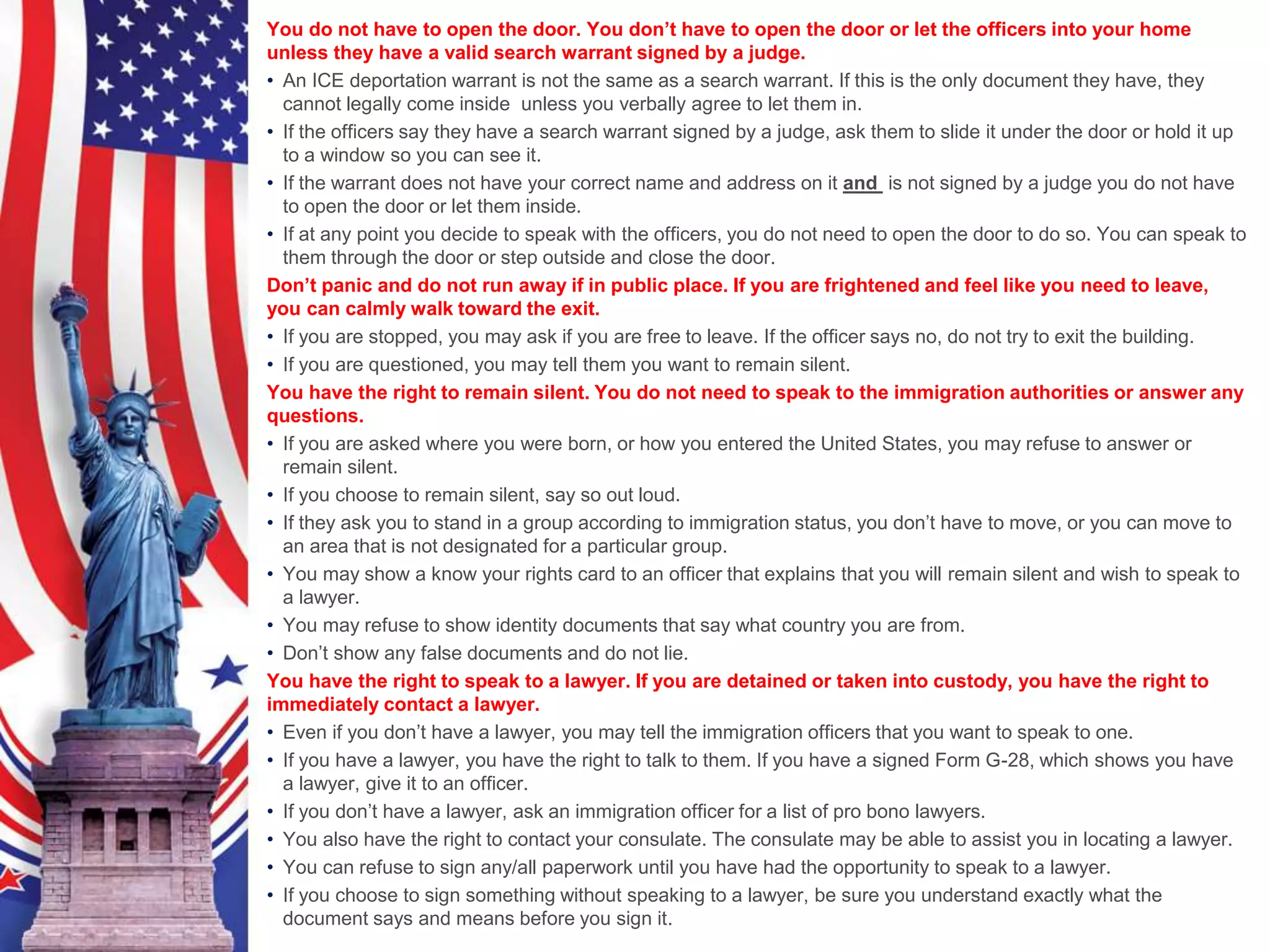 KNOW YOUR RIGHTS! | PPTX