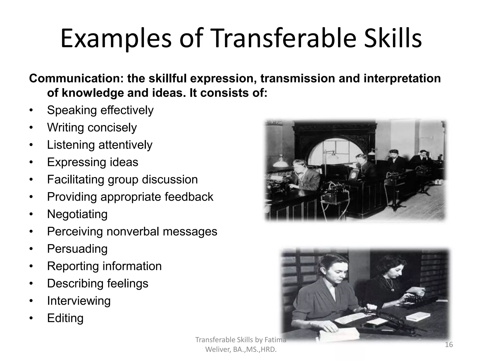 transferable Skills Presentation | PPTX