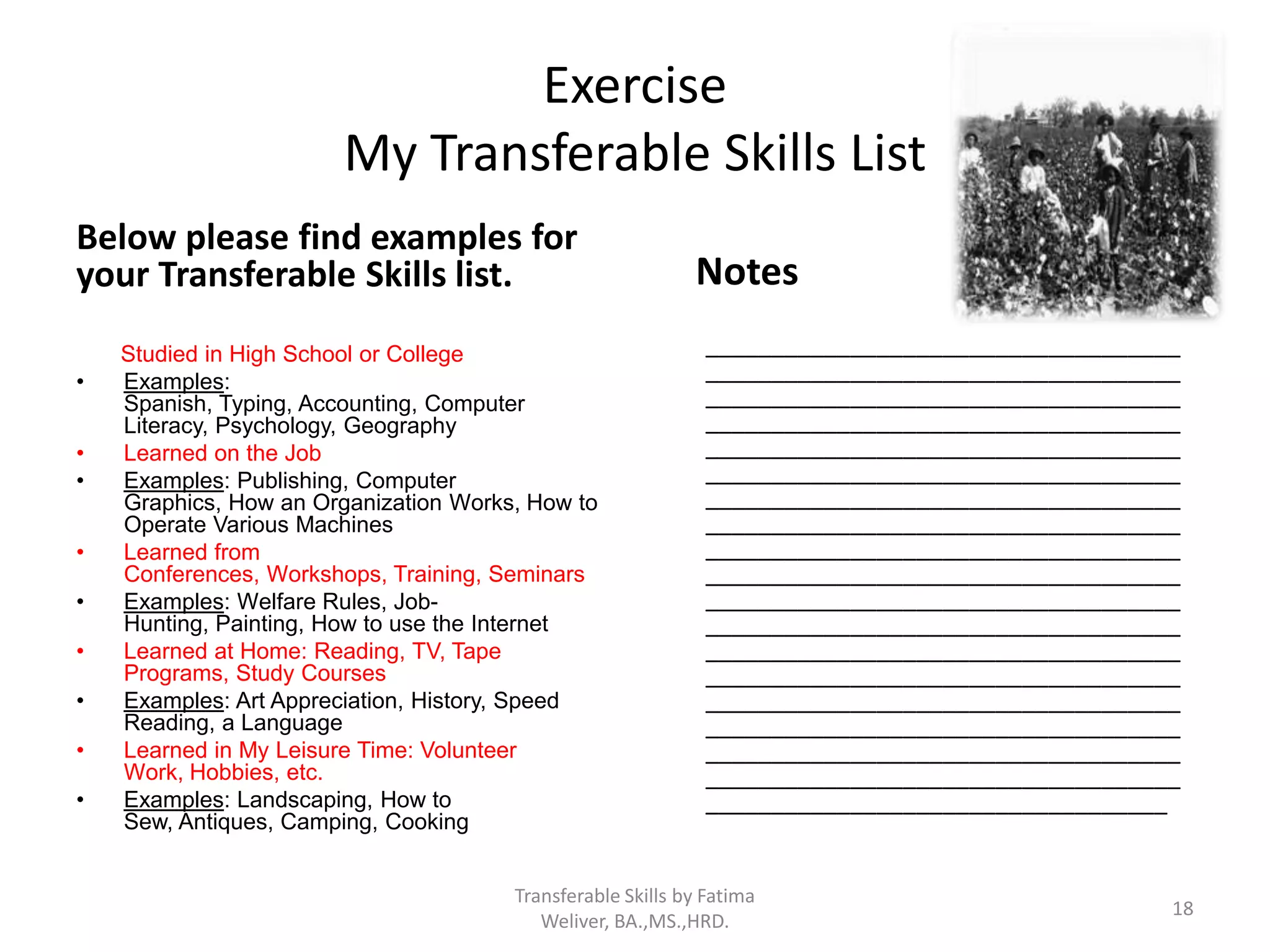 transferable Skills Presentation | PPTX