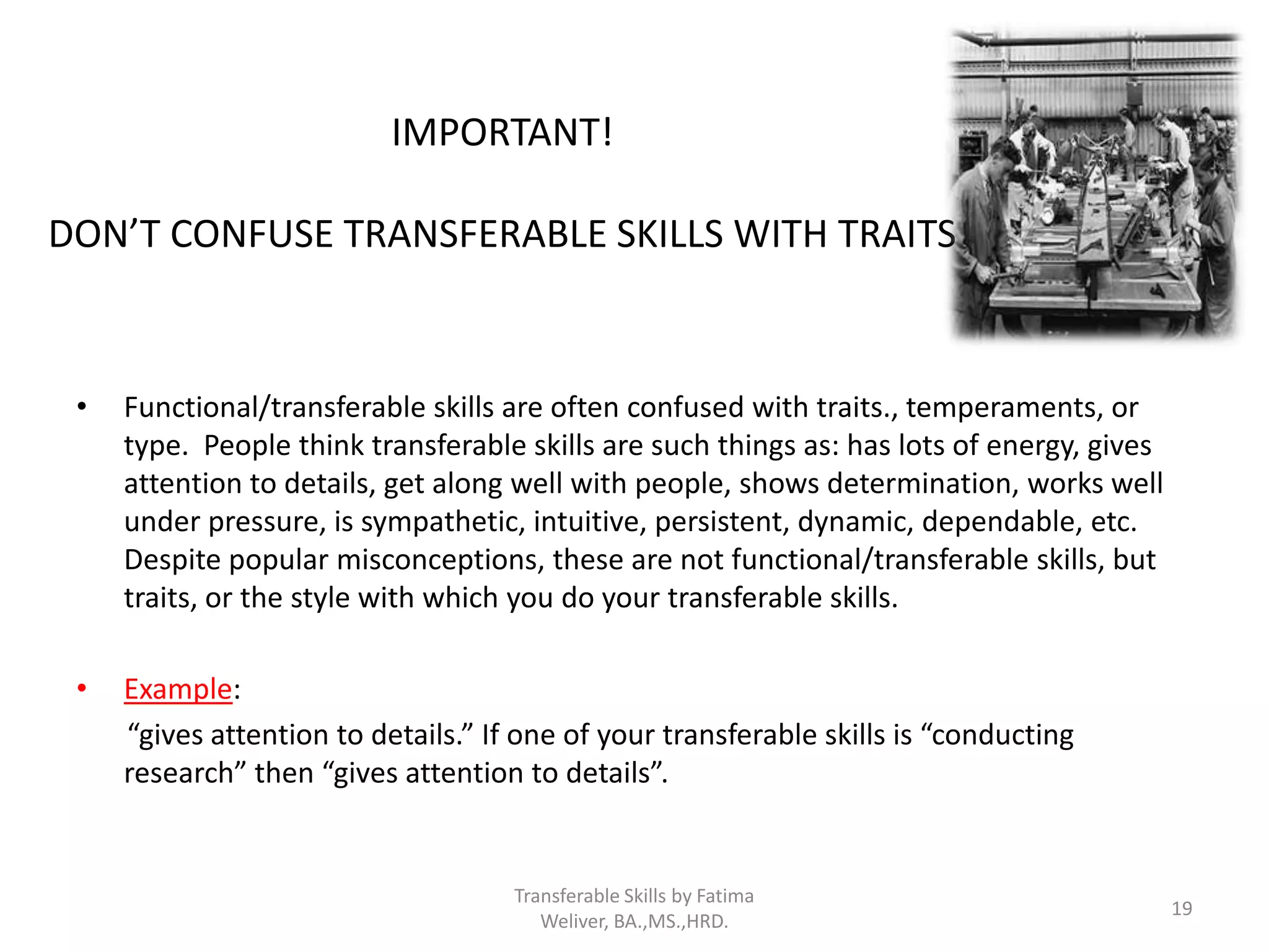 transferable Skills Presentation | PPTX
