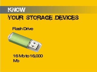 Know Your Storage Devices | PPS