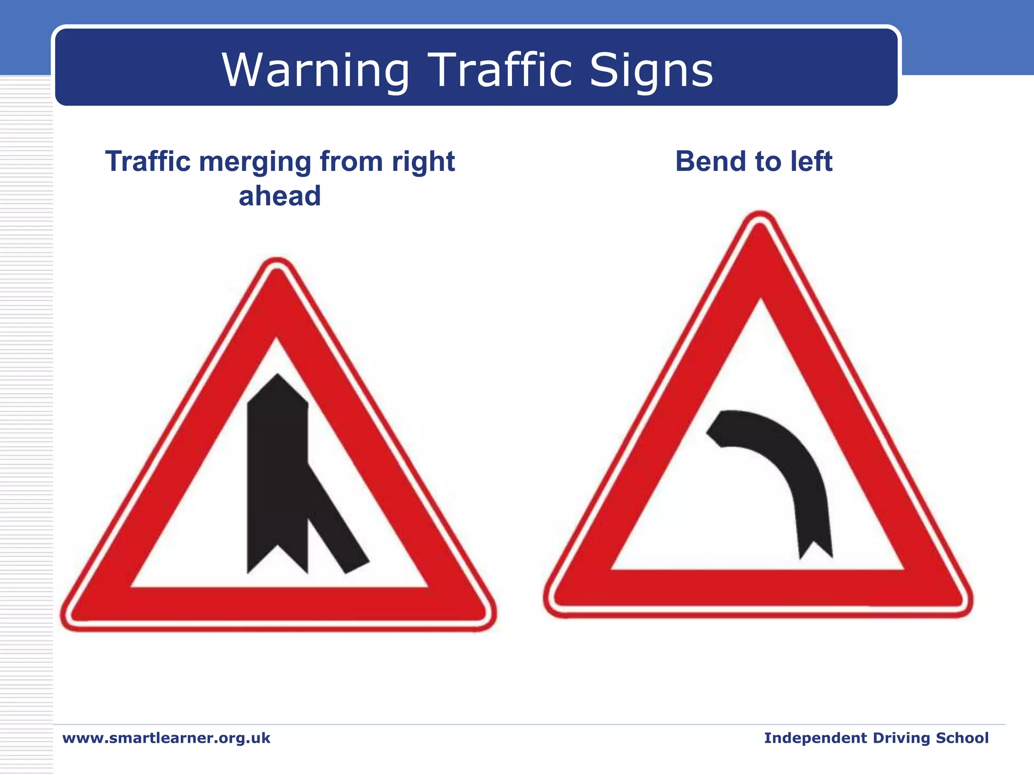 Know your traffic signs-warning | PPT