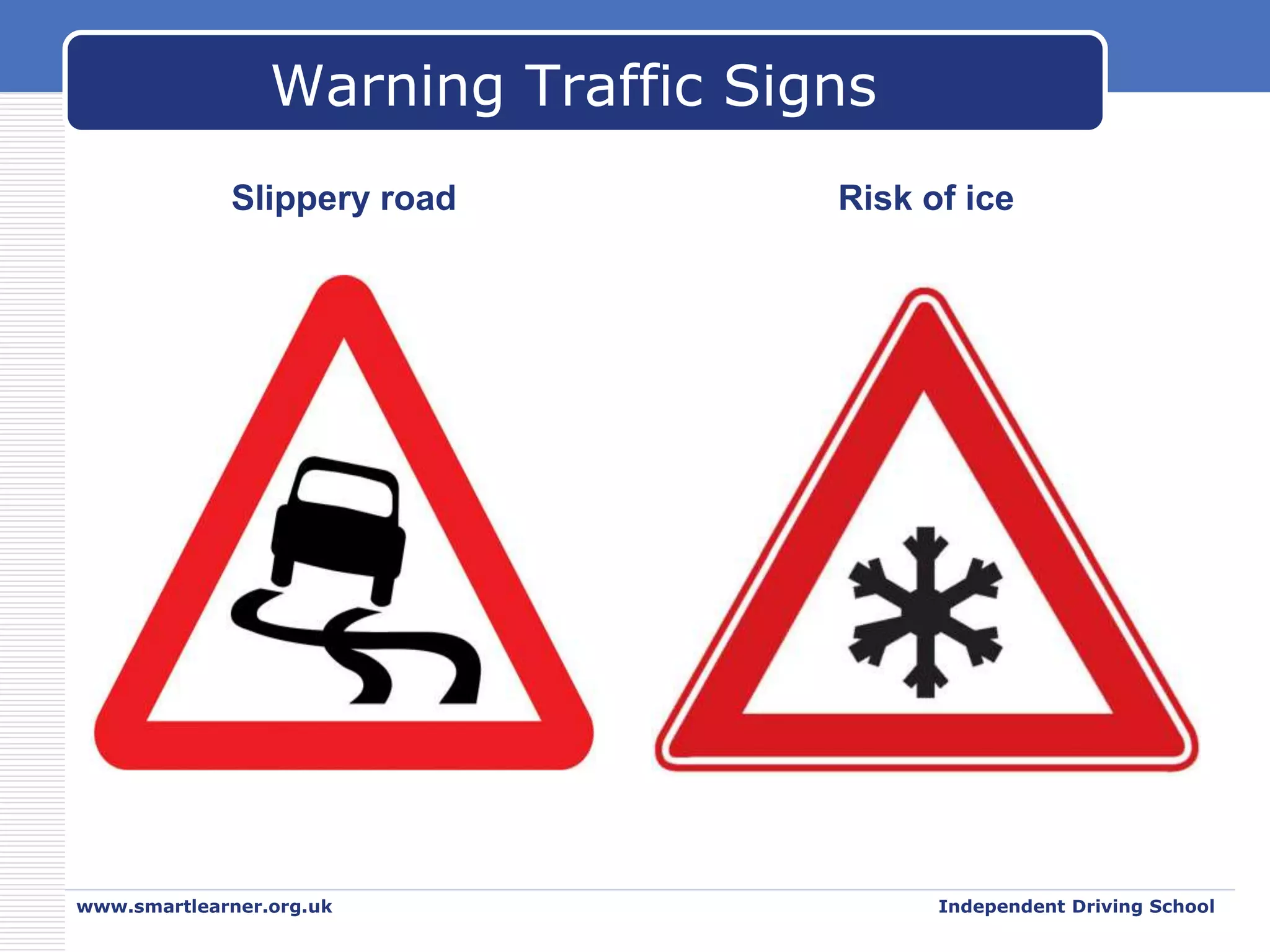 Know your traffic signs-warning | PPT
