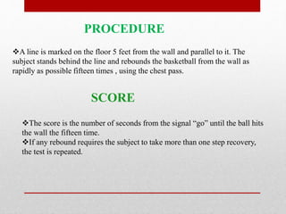 Knox Basketball Skill Test | PPTX