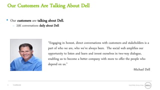 Dell's Journey Into Social Media | PPT