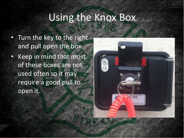 Knox box training