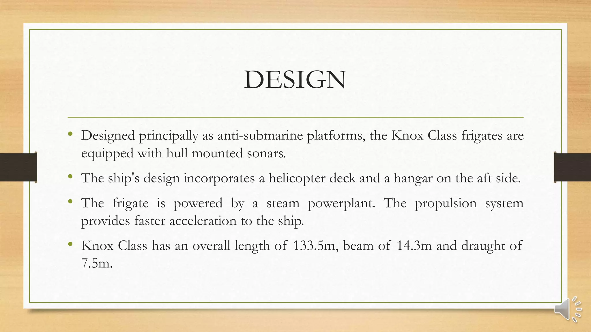 Knox class frigate | PPTX