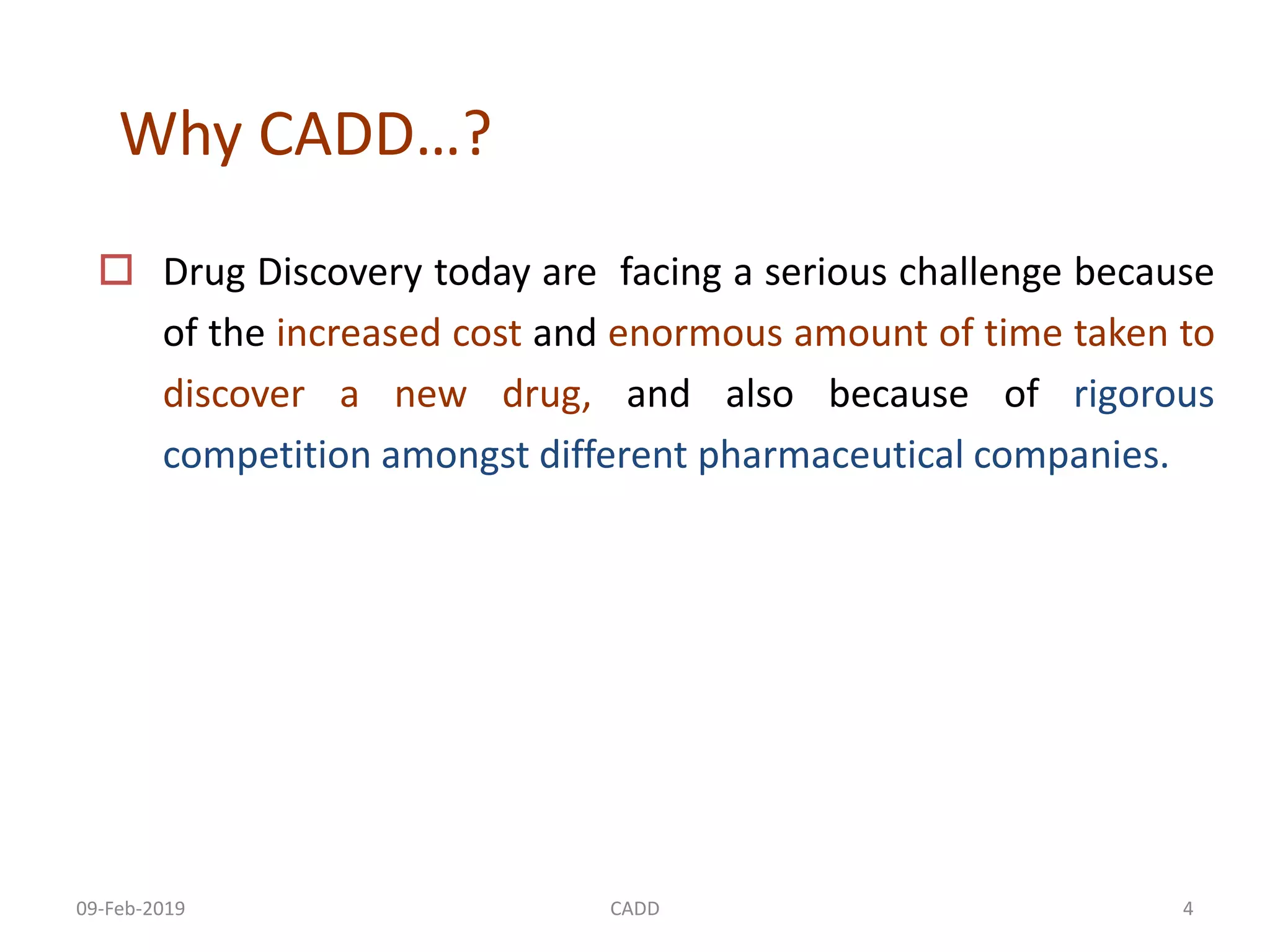 COMPUTER AIDED DRUG DESIGN | PPTX
