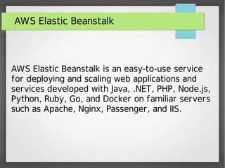 AWS elastic beanstalk | PDF