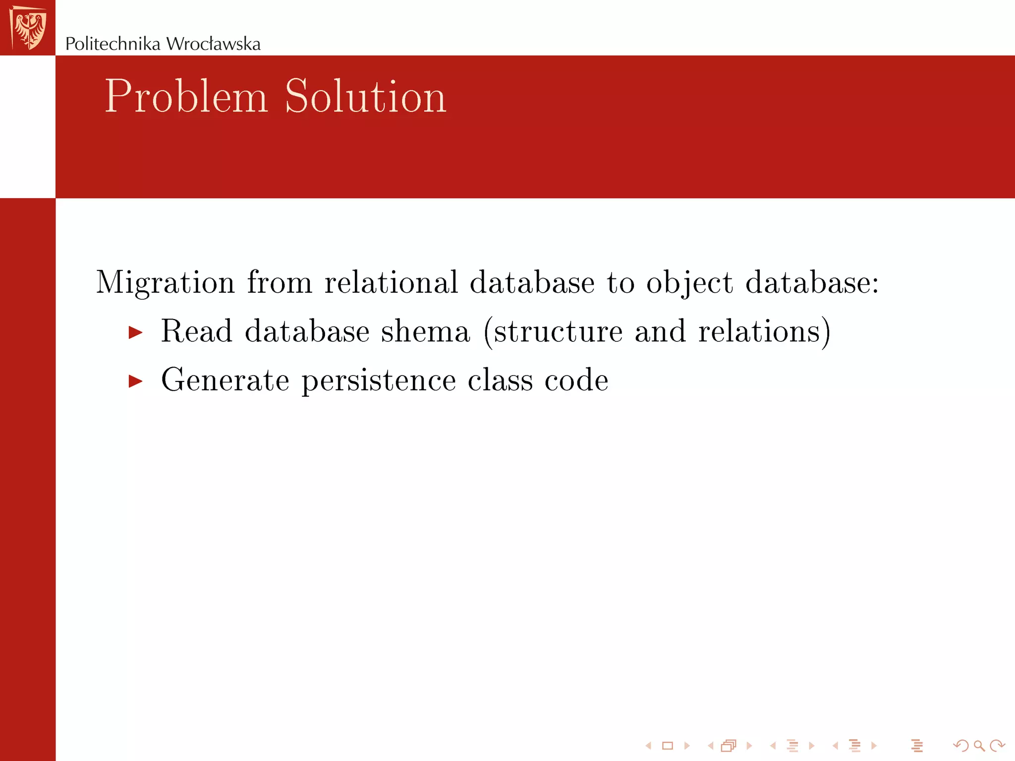 Automatic mechanism data migration between relational and object database | PPT