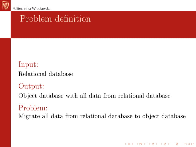 Automatic mechanism data migration between relational and object database | PPT