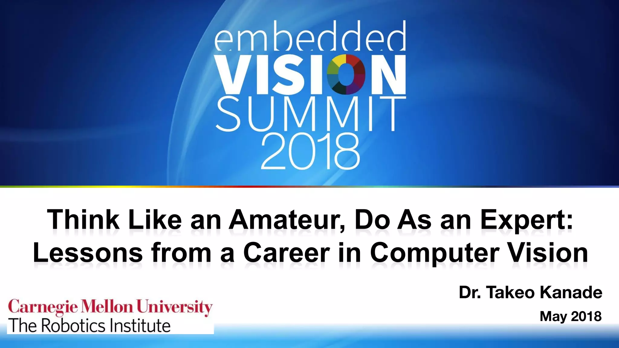 "Think Like an Amateur, Do As an Expert: Lessons from a Career in ...