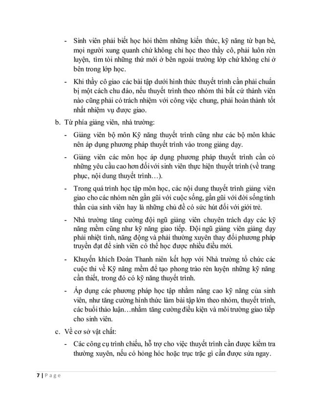 Bài tiểu luận Kỹ năng thuyết trình - Học viện công nghệ bưu chính viễn thông | DOCX