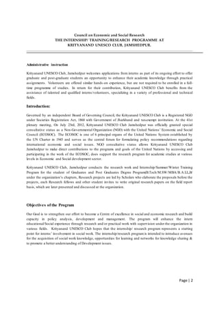 Knuc internship form 2020 | PDF