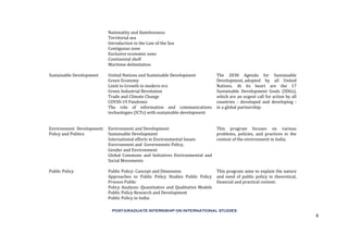 POST-GRADUATE INTERNSHIP ON INTERNATIONAL STUDIES | PPT