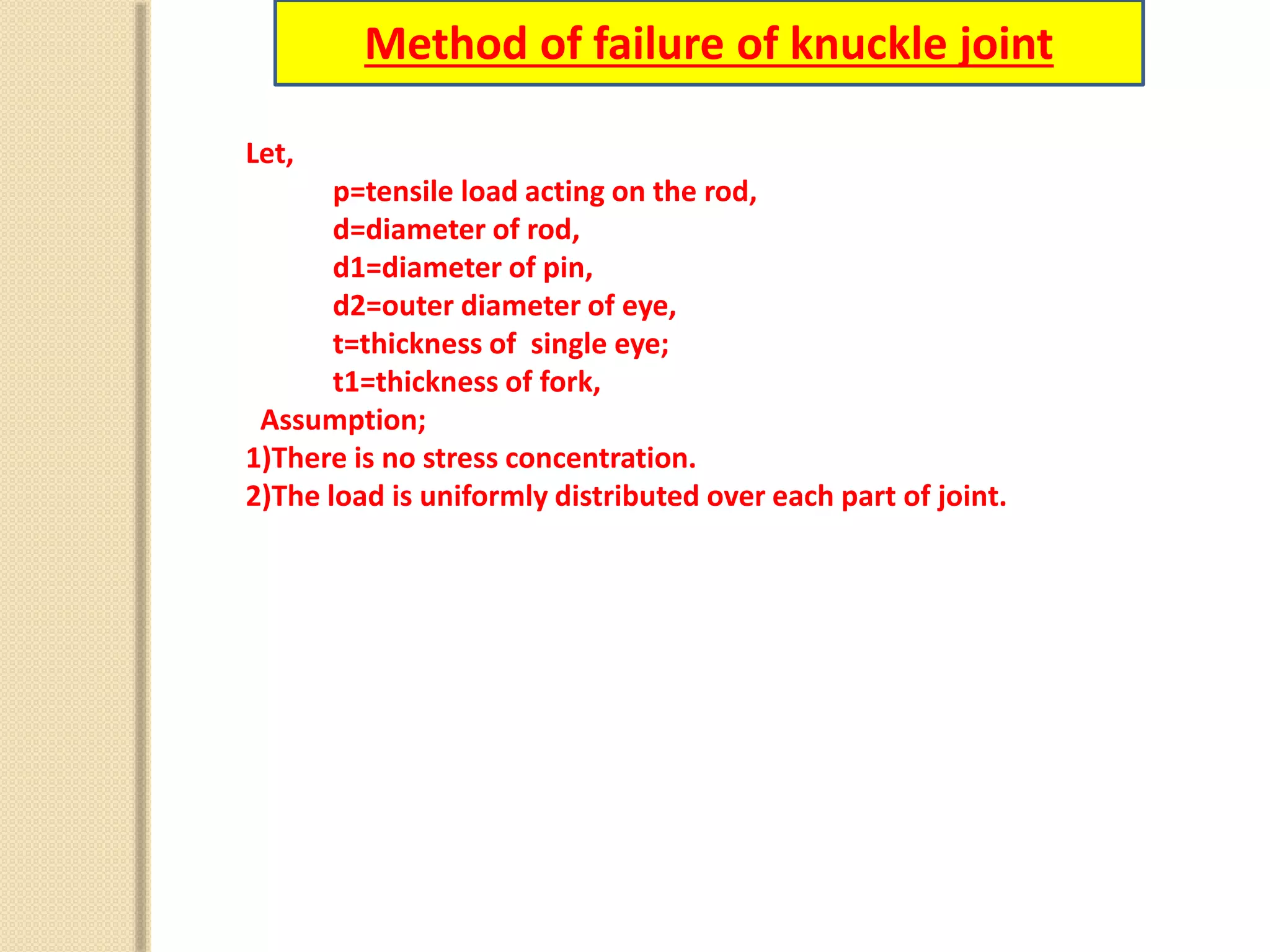 Knuckle joint | PPTX