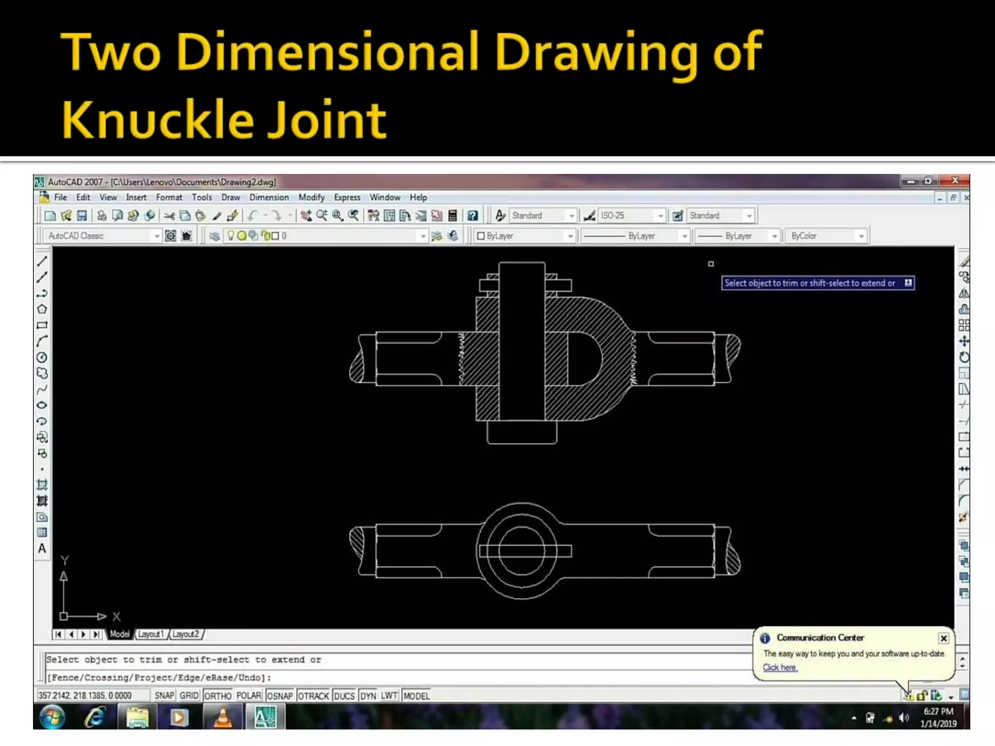 KPC/ME 6th Semester/ How to approach a Autocad 2D drawing/Ms.Smriti ...
