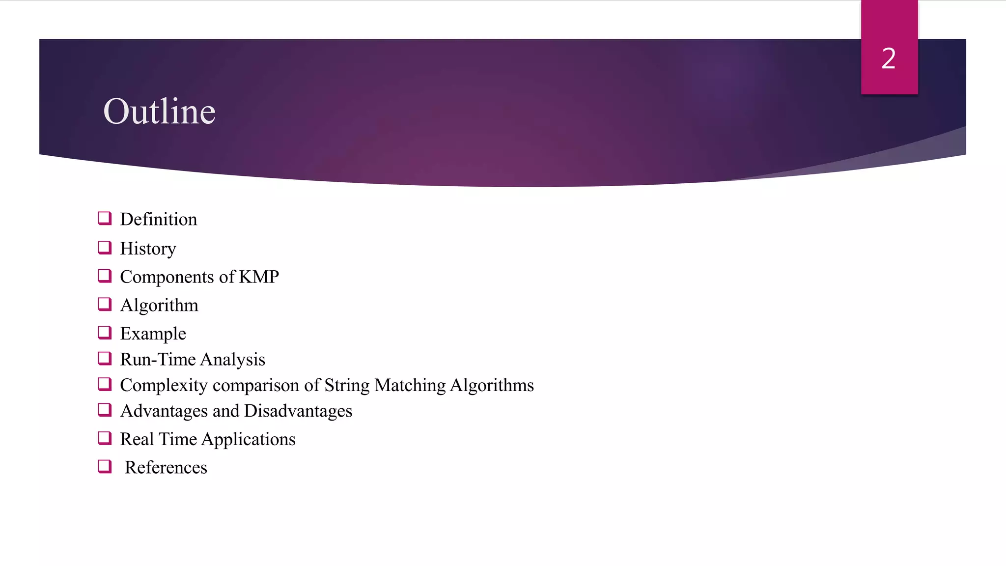 Knuth Morris Pratt String Matching Algo Ppt