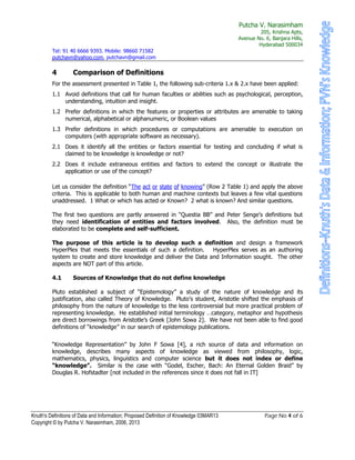 Knuth's Definitions of Data and Information; Proposed Definition of ...