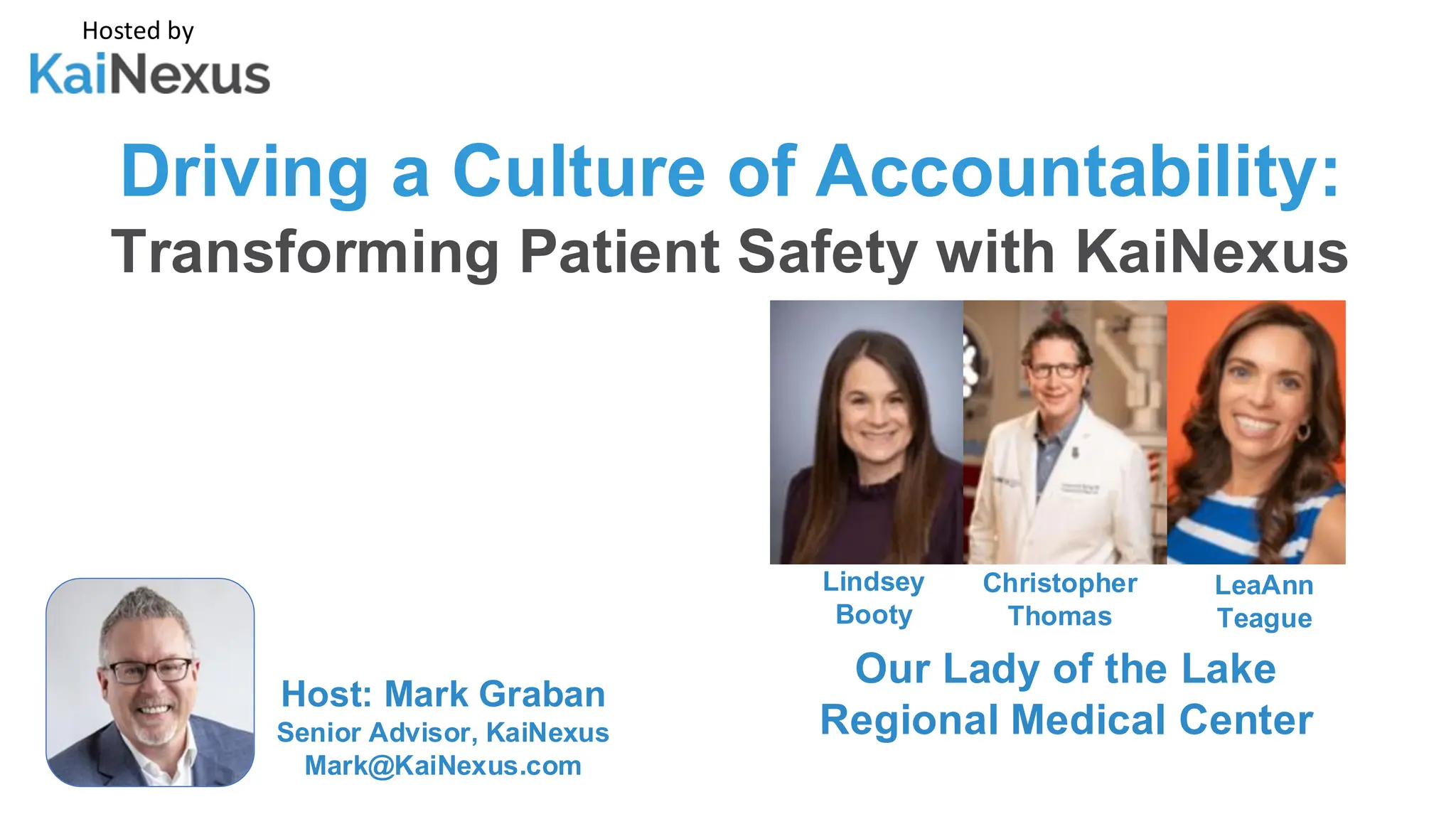 Driving a Culture of Accountability: Transforming Patient Safety with ...