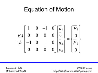 Finite Element for Trusses in 2-D | PDF | Web Design and HTML | Internet