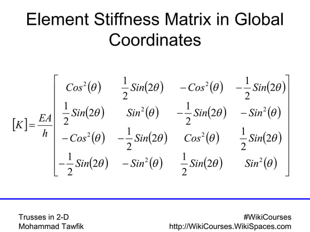 Finite Element for Trusses in 2-D | PDF | Web Design and HTML | Internet