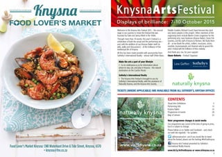 Knysna Arts Fest 2015 programme | PDF