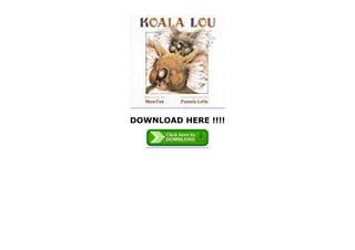 [NEW RELEASES] Koala Lou by Mem Fox | PDF