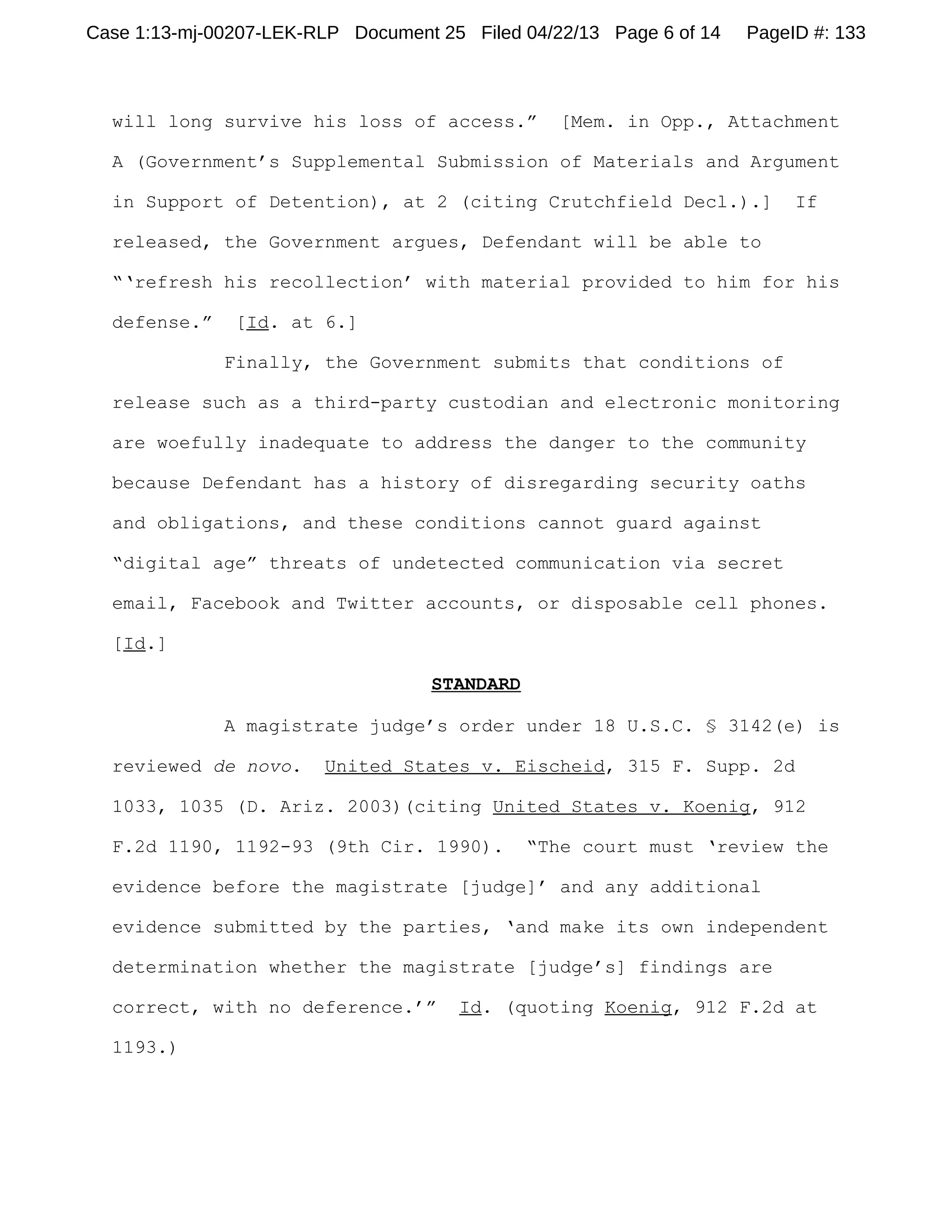 Kobayashi detention order | PDF