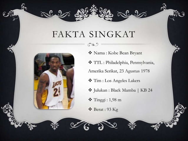 Kobe bryant's Biography | PPT
