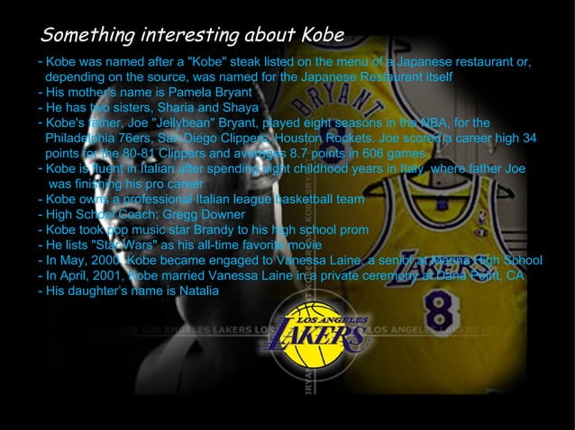 Kobe bryant by moustafa ibrahim | PPT