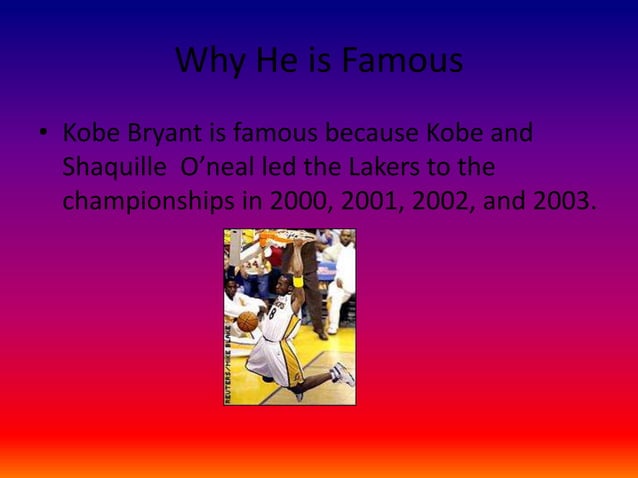 Kobe Bryant Slide Show | PPTX