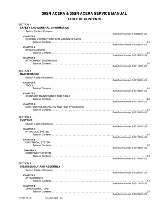 Kobelco 35 sr acera tier 4 compact crawler excavator service repair ...