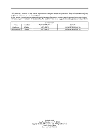 Kobelco 70 sr acera tier 4 crawler excavator service repair manual | PDF
