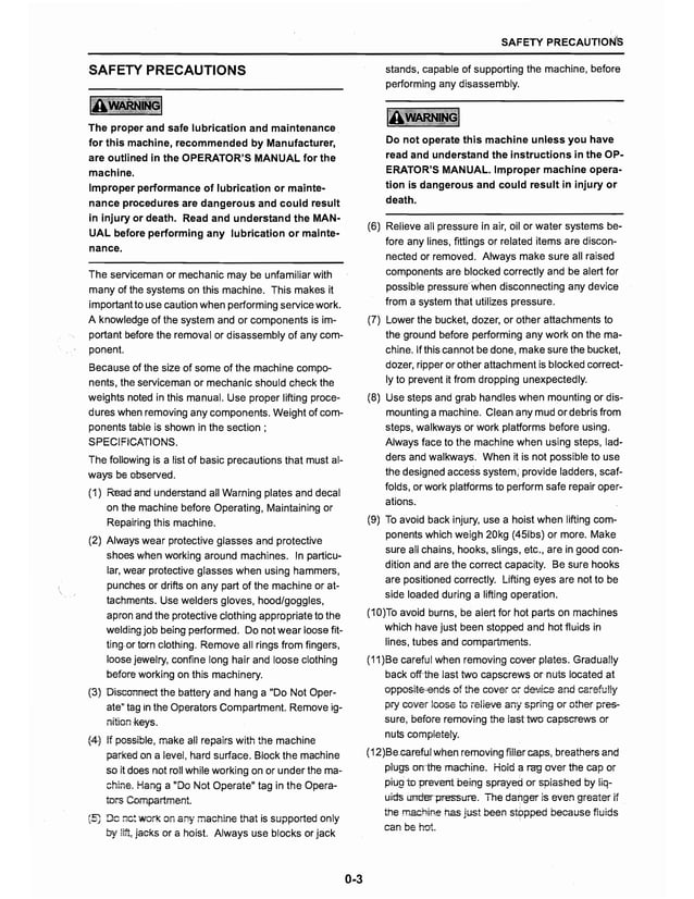 Kobelco sk17 sr 3 compact crawler excavator service repair manual | PDF | Automotive