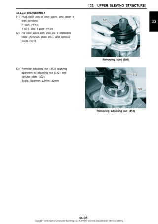 Kobelco sk75 8 hydraulic excavator service repair manual | PDF