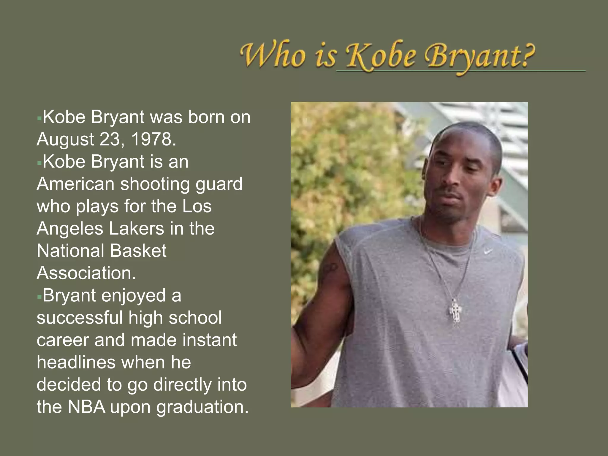 Kobe Bryant MVP | PPTX