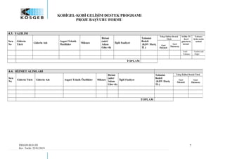 Kobigel kobi gelisim-destek_programi_proje_basvuru_formu | DOC
