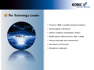 KOBIL - We secure the internet | PPT