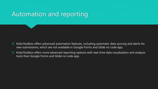 KoboToolbox vs Google Form vs Glide no code.pptx