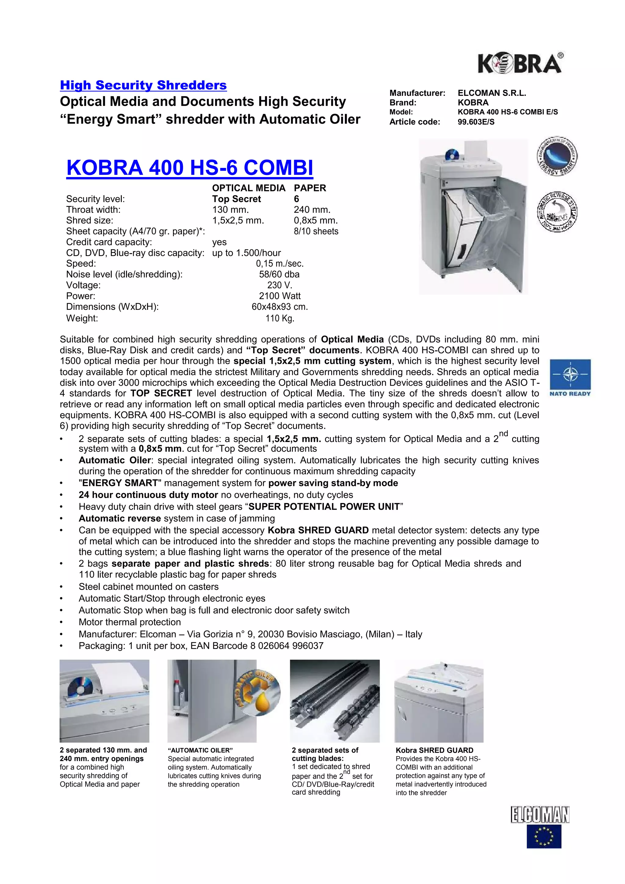 KOBRA 400 HS-6 COMBI | PDF