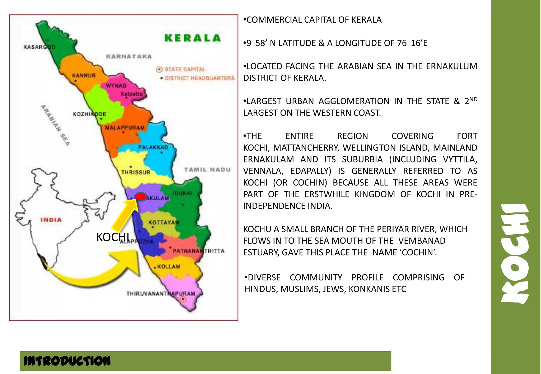 Kochi city study(intro, history, demography, infrastructure, economy ...